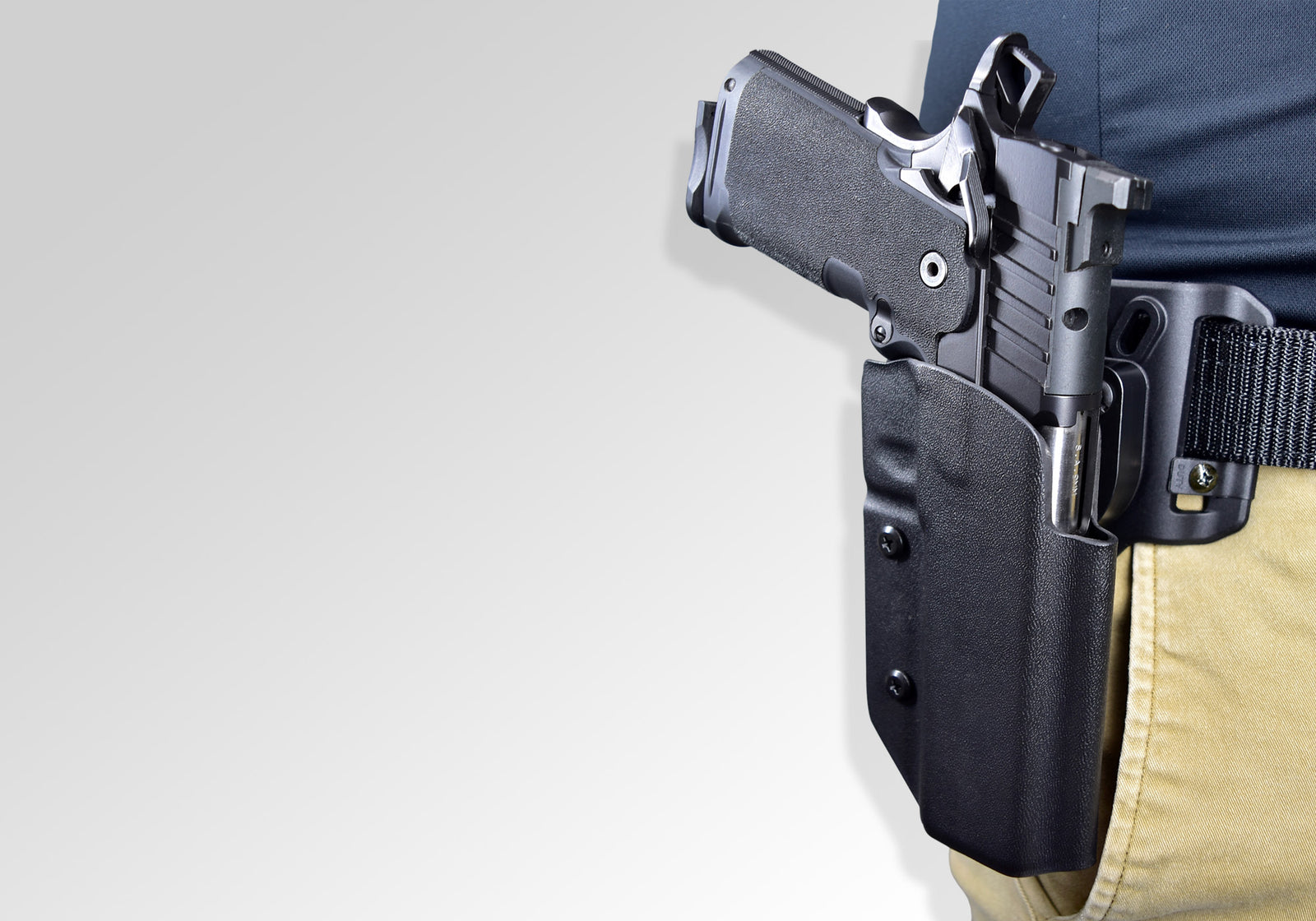 Quick Release Belt Loop Holster for 1911 3.5''