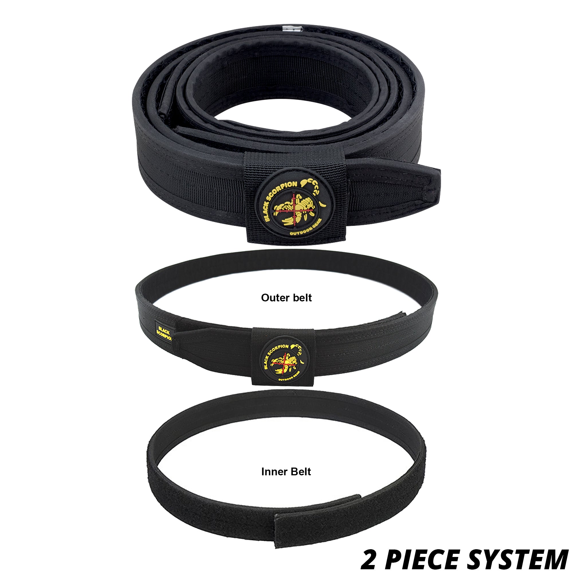 Black Scorpion Gear Pro HD Competition Belt 1 1/2'' IPSC, USPSA, 3 Gun
