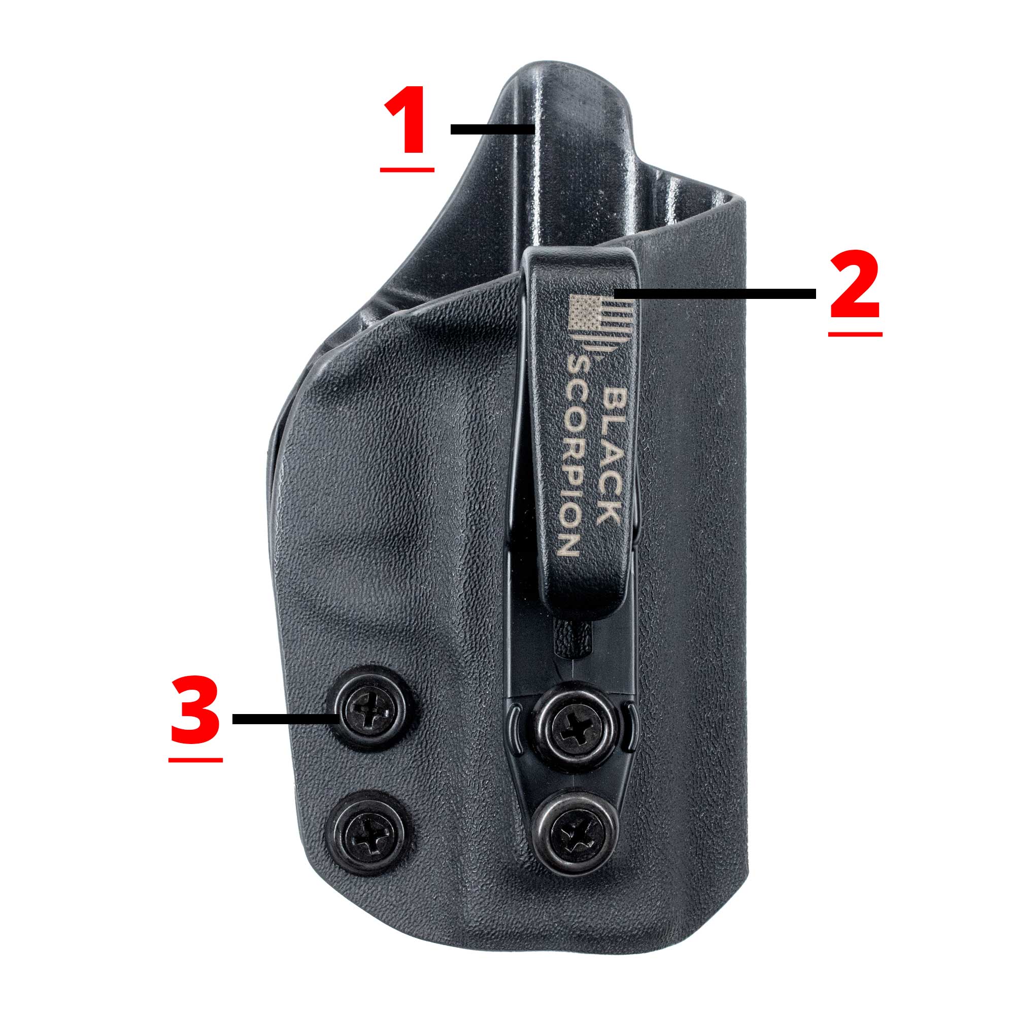 IWB Full Profile Tuckable Holster Hardware Replacement Kit