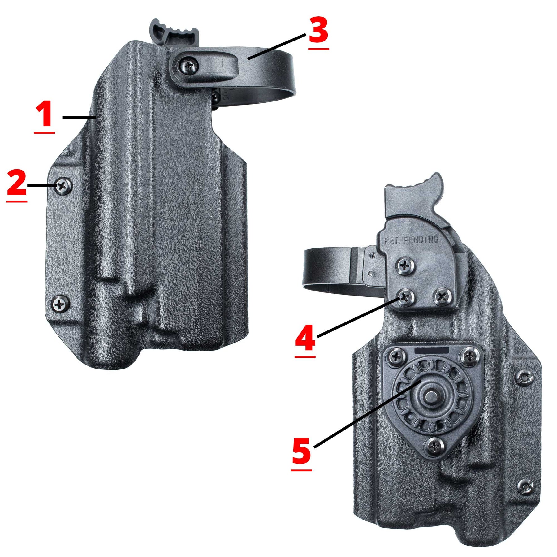 Level II Duty Holster Hardware Kit - BSOG
