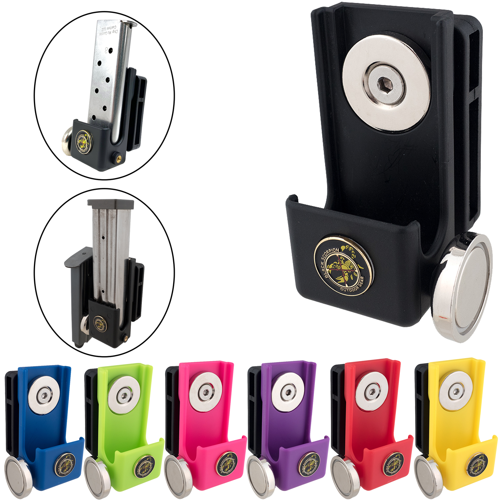 Single/Double Stack Competition Double Magnetic Magazine Pouch IPSC